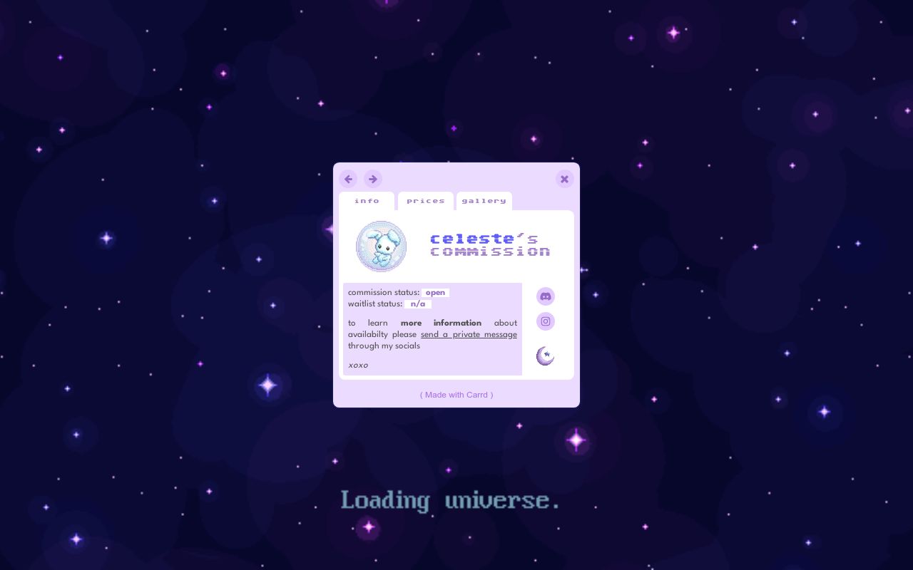 Celeste’s Commission